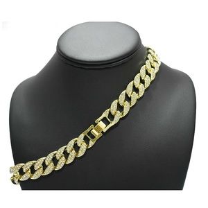 Accessories | 14k Gold Plated Iced Out Set | Poshmark